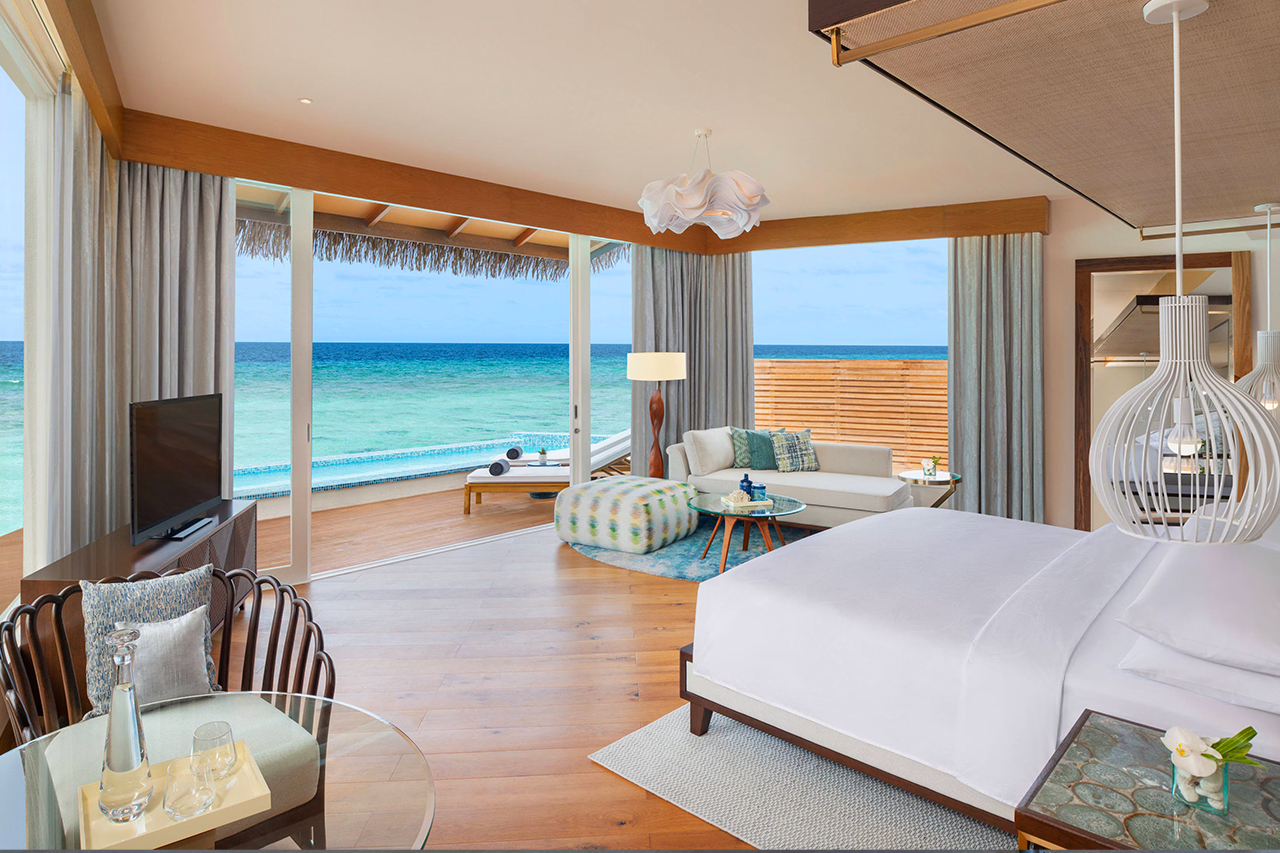 jw marriott maldives resort rooms over-the-water bungalow best place to ...